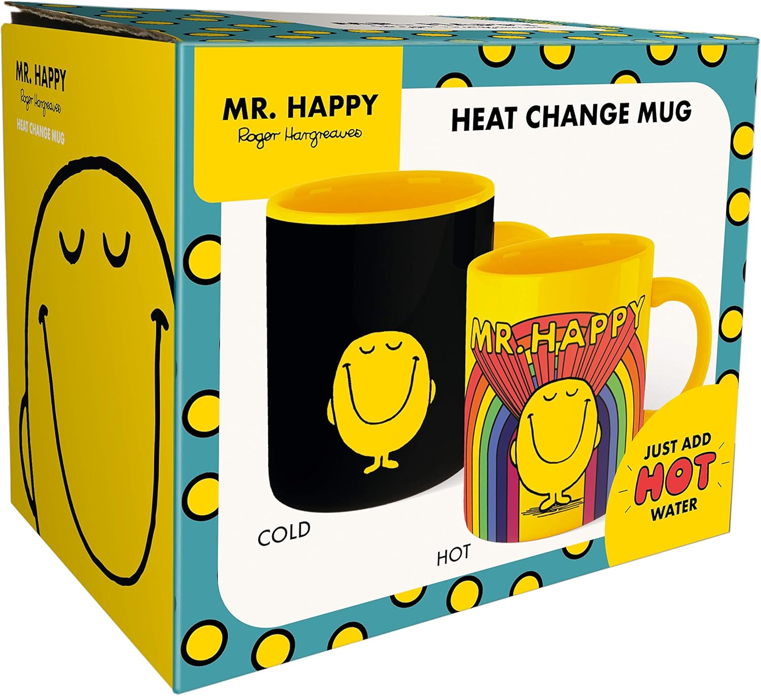 Mr, Men Little Miss | Mr. Happy | Heat Changing Mug | Officially ...