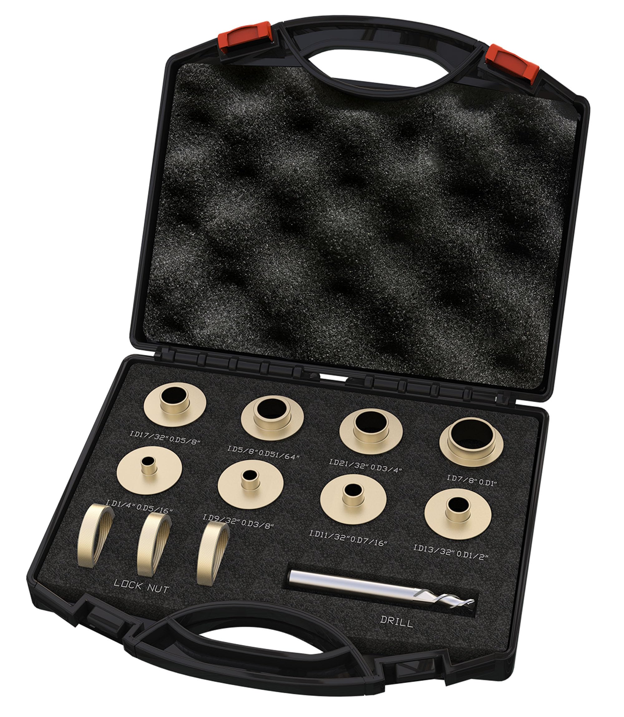 inBovoga 12 Pcs Precision Brass Router Template Bushing Guides Sets and ...