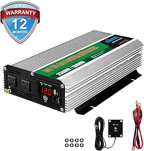 2500W Power Inverter DC 12V to AC 240V with Remote & LED Display for ...