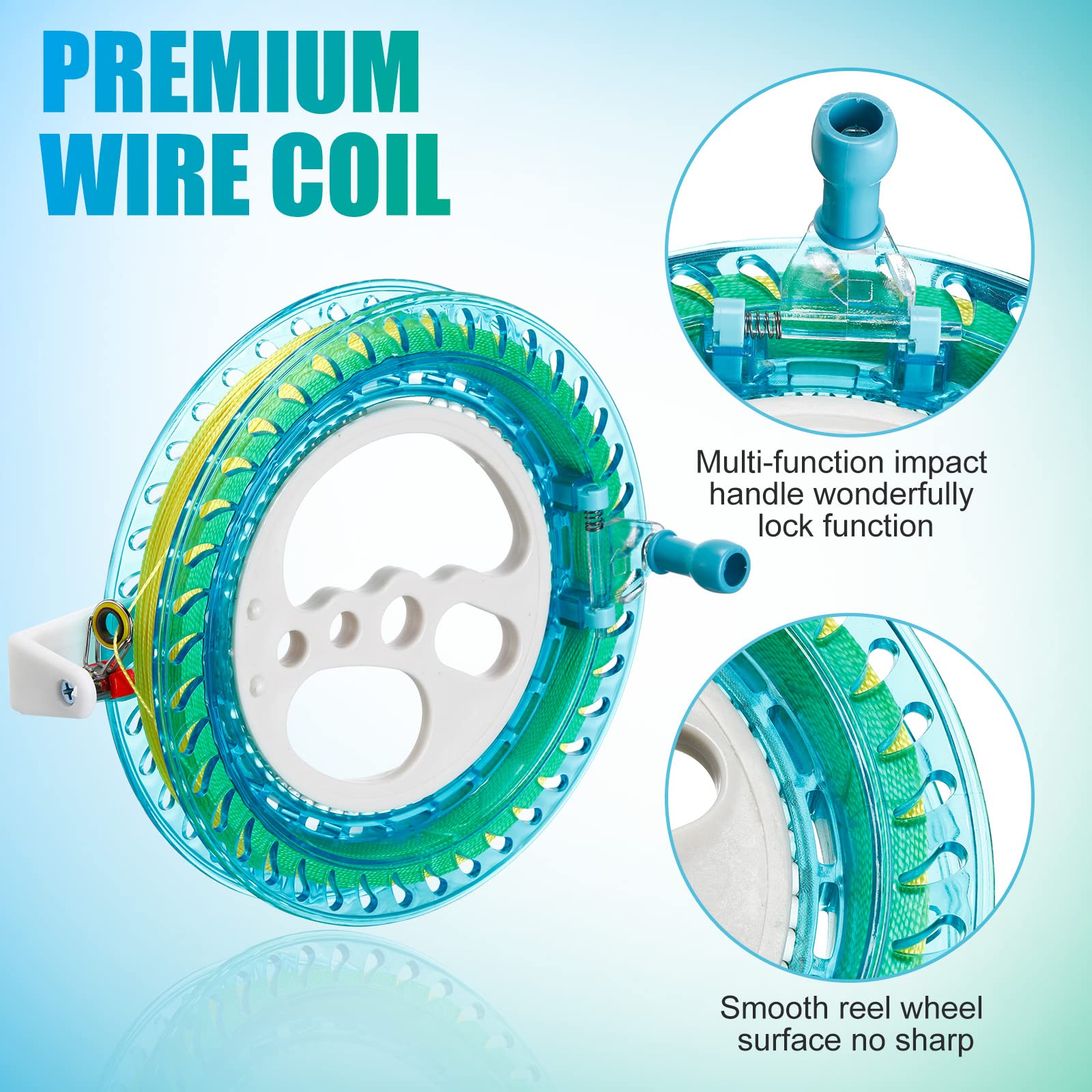 Mua Aoriher 3 Pcs Kite String with Reel 7 Inch Dia Kite String Winder ...