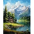 Amazon.com: Mountain Paint By Numbers Kit For Adults Landscape Adult ...