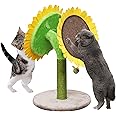 Amazon.com : Catry Sunflower Cat Scratcher Tree Double Bloom Flower ...