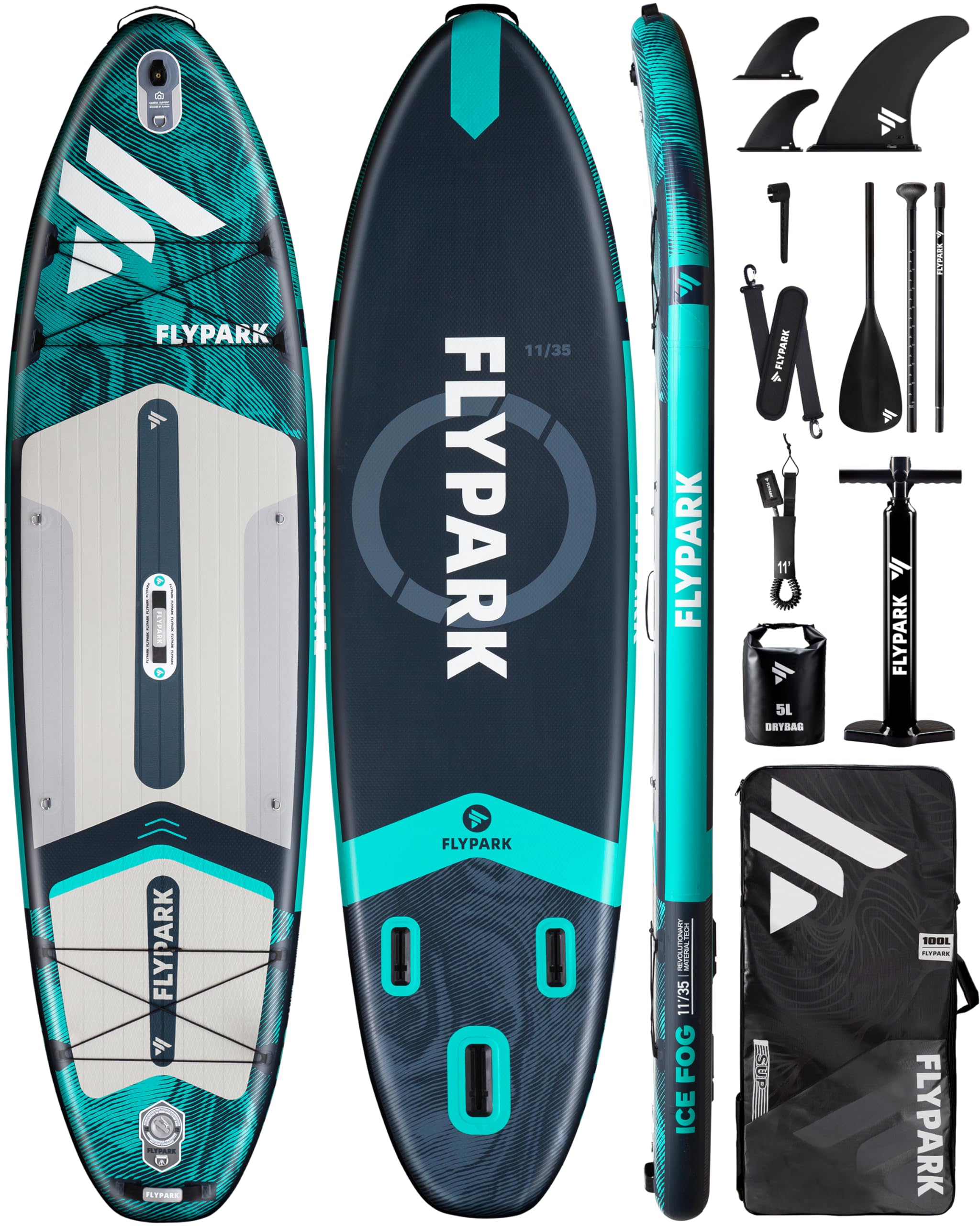 Flypark 10'8/11'x35'' Fishing&Family Stable Inflatable Paddle Boards ...