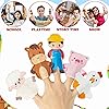 COcnny Farm Animal Finger Puppets - 11pcs Farm Felt Finger Puppet with ...