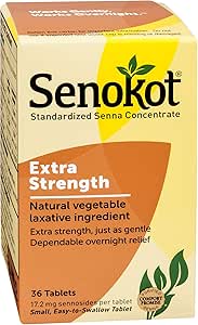 Amazon.com: Senokot Extra Strength, Natural Vegetable Laxative for ...