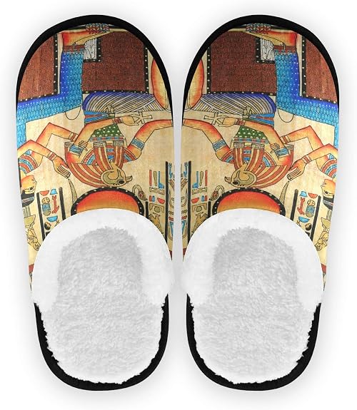 Amazon.com | Linomo Ancient Egyptian Egypt Slippers for Women Men Kids ...