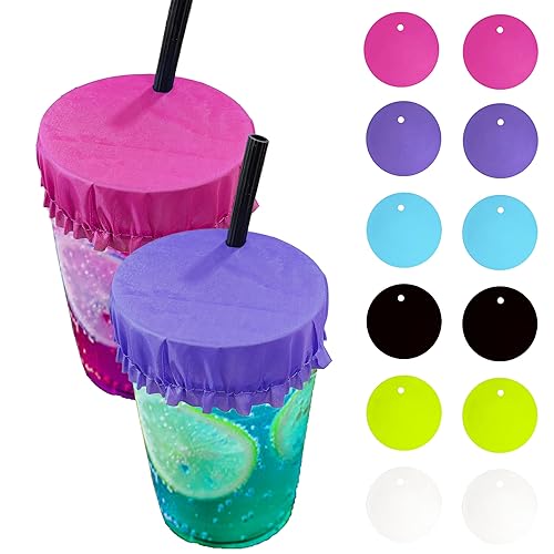 (6 Colors) Cup Condoms for Drinks with Straw Hole Disposable(12 Pack ...