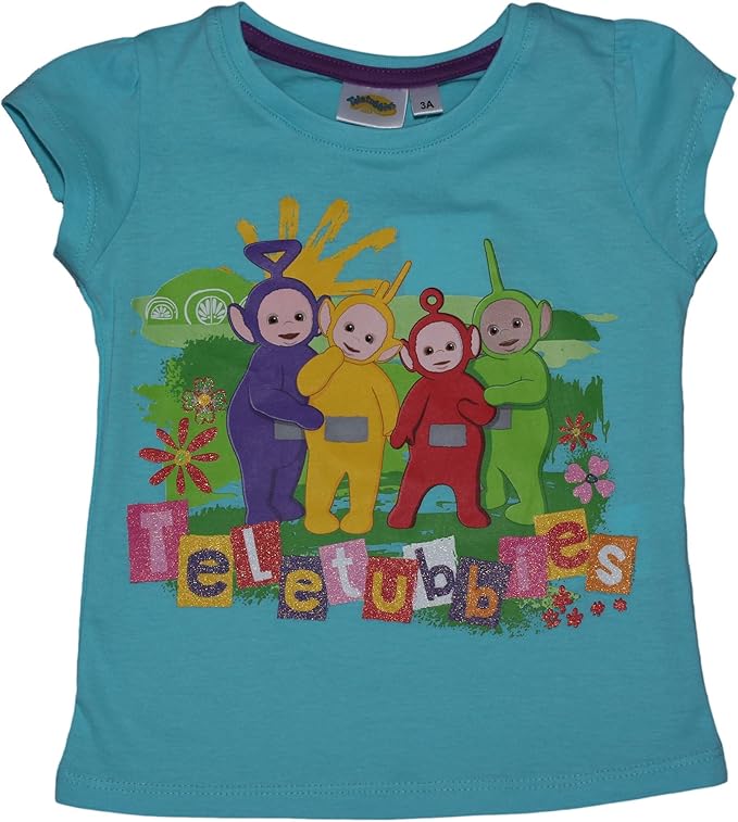 Teletubbies Girls Forever Friends Short Sleeve T Shirt: Amazon.co.uk ...
