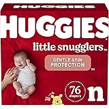 Amazon.com: Baby Diapers Size Newborn (up to 10 lbs), 128ct, Huggies Little Snugglers ...