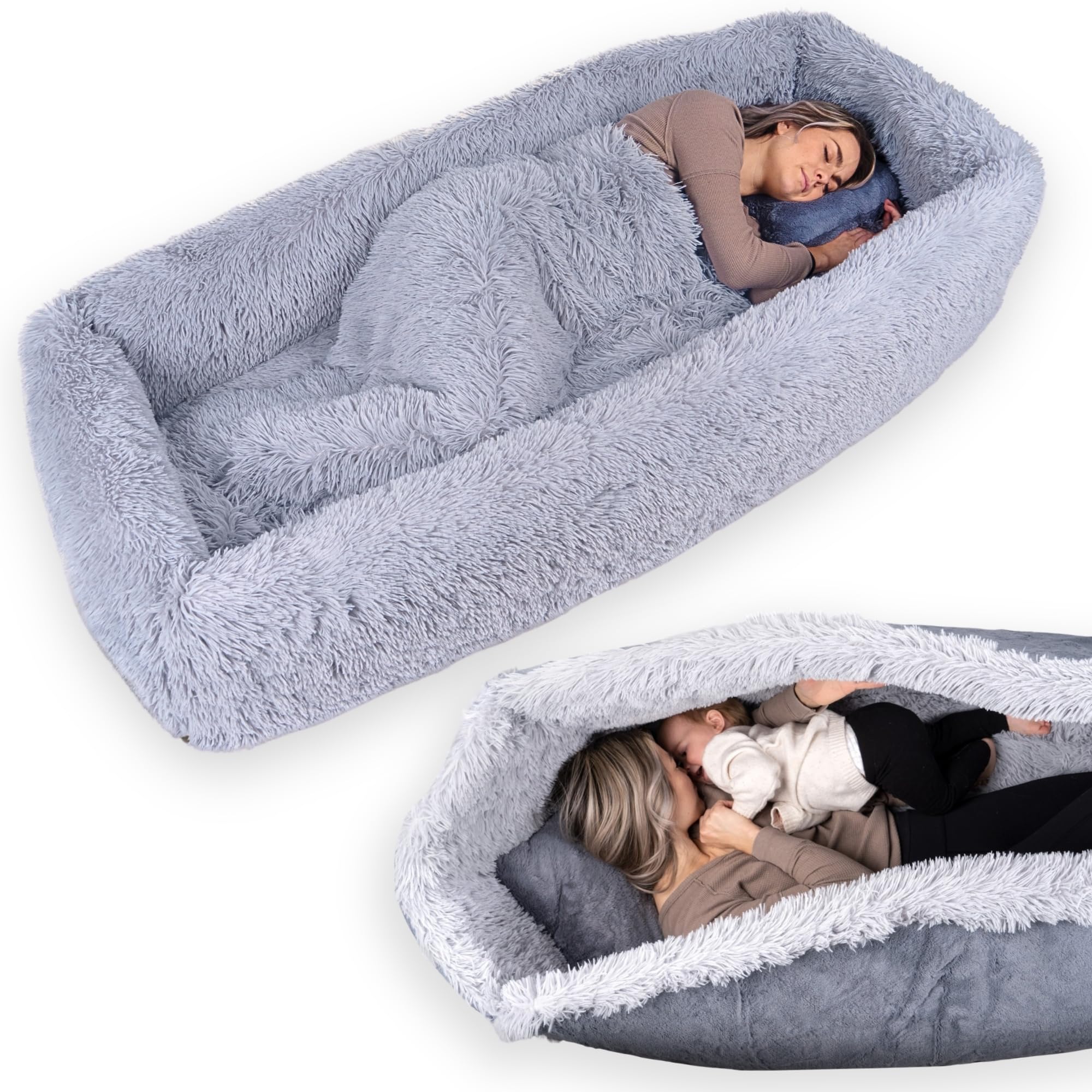 Comfy Human Dog Bed for People Adults, Kids & Dogs, 2in1 Foldable Human ...