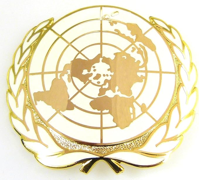 UN United Nations Beret/Cap Badge: Amazon.co.uk: Clothing