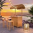 Amazon.com: Grand patio Outdoor Tiki Bar Set with Widen Ceramic Top (42 ...