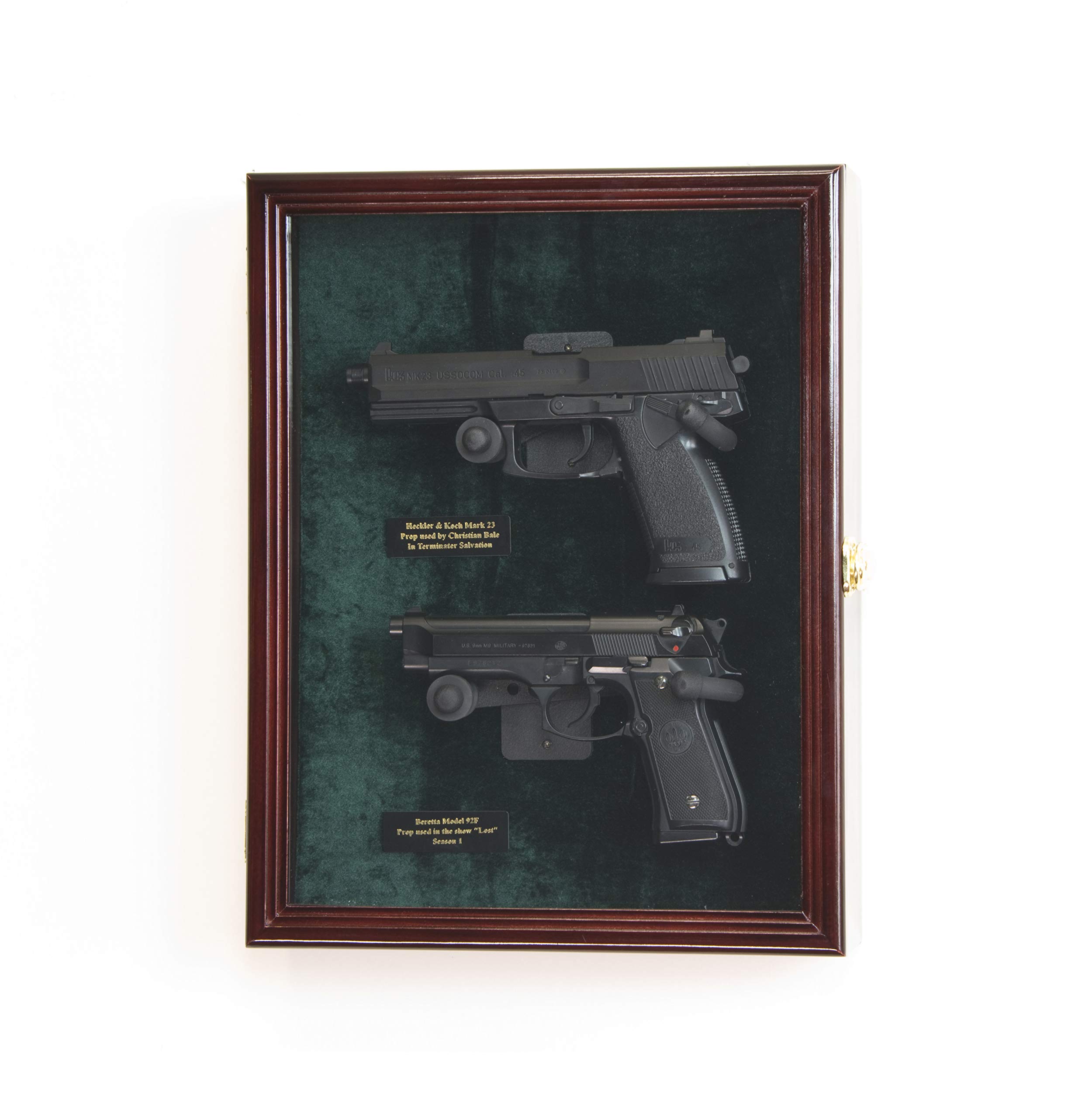 Buy Large/Double 2 Pistol Hand Revolver Display Case Cabinet Rack ...