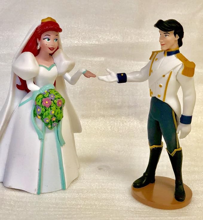 Disney Little Mermaid Princess Ariel Bride And Eric Groom Wedding Pvc 2 ...