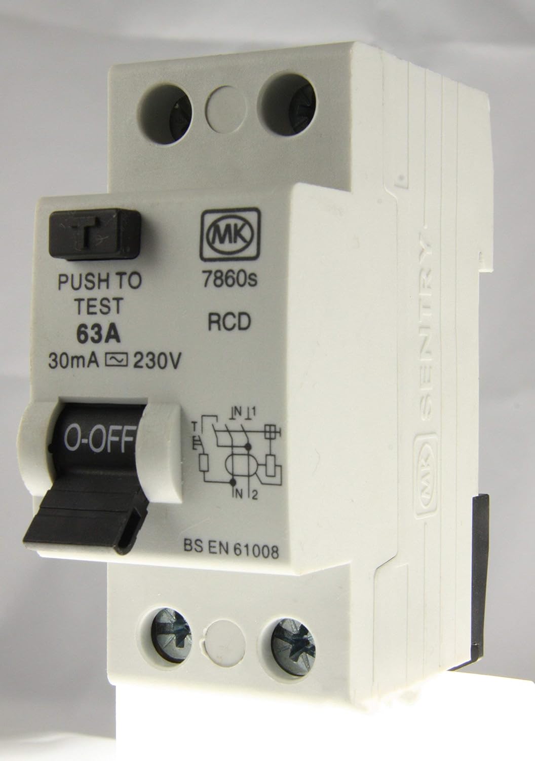 MK Electric Sentry 63 Amp Double Pole Type AC Residential 6kA RCD with ...