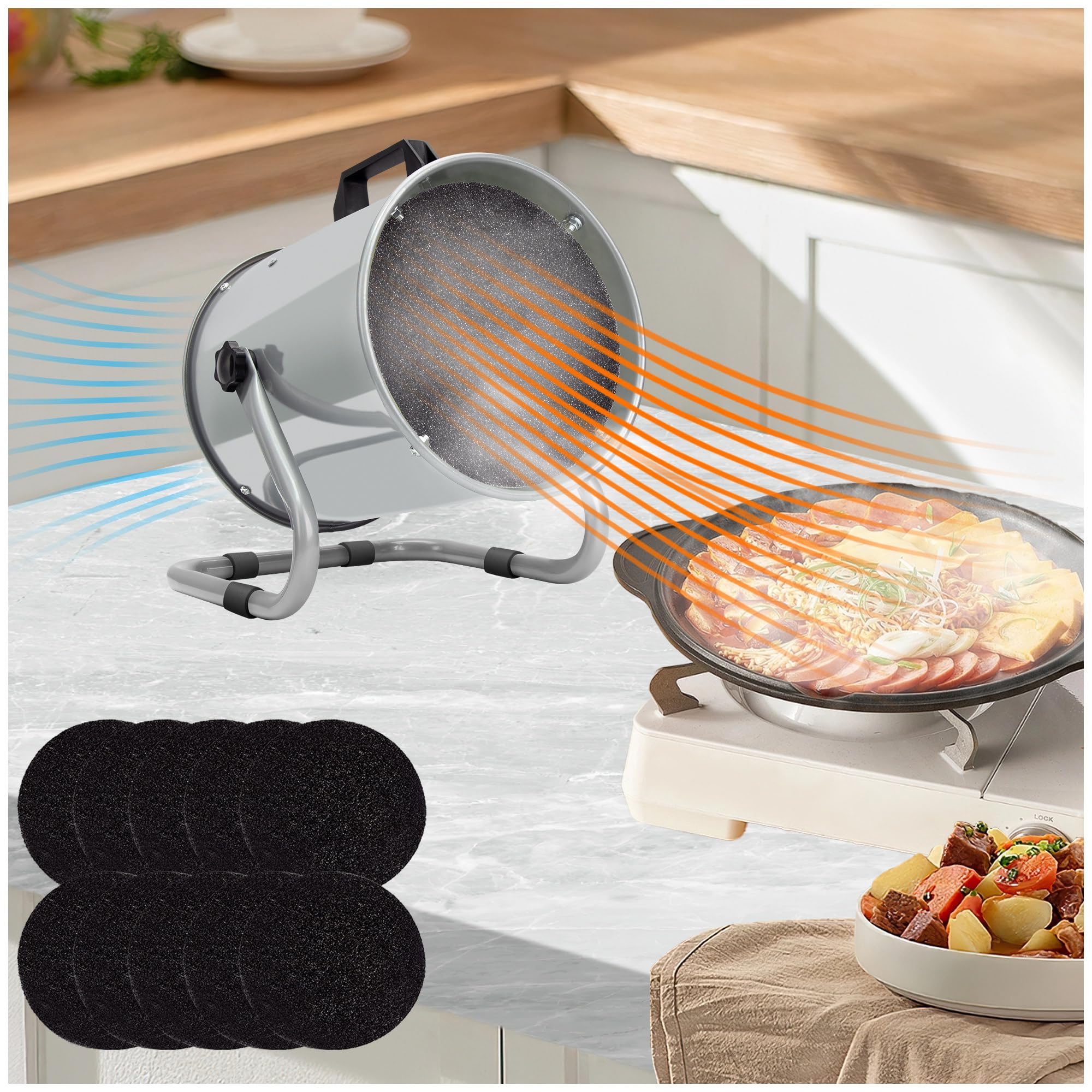 Sacatpub portable range hood for cooking portable kitchen exhaust fan ...