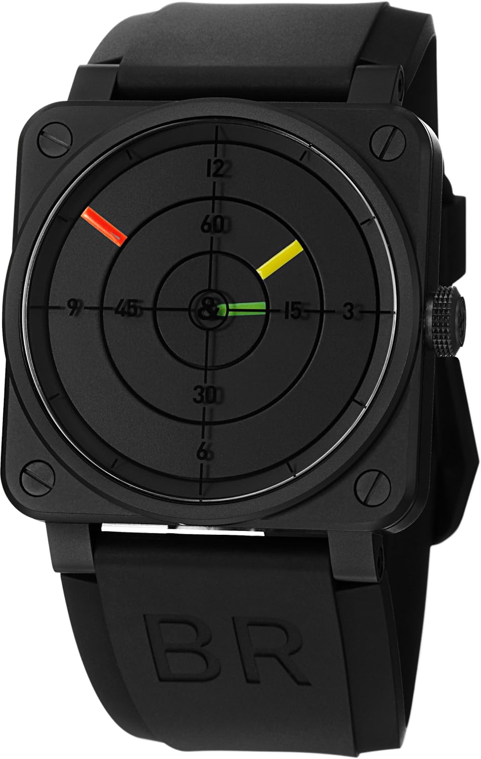 Amazon.com: Bell and Ross Aviation Radar Black Dial Mechanical Mens ...