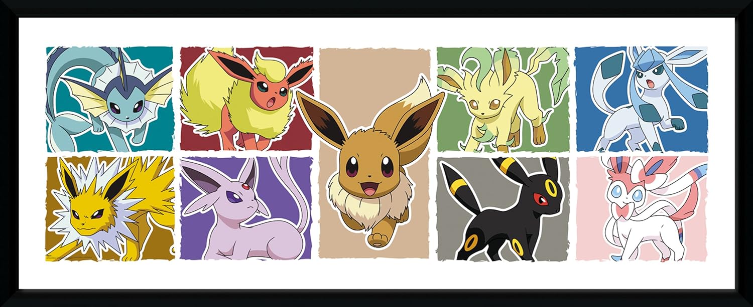 GB Eye Limited GO œil Pokémon Évolie Evolution Affiche encadrée ...