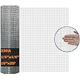 Galvanized After Welding Hardware Cloth 16 in x 25 ft - 1/4 x1/4 inch ...