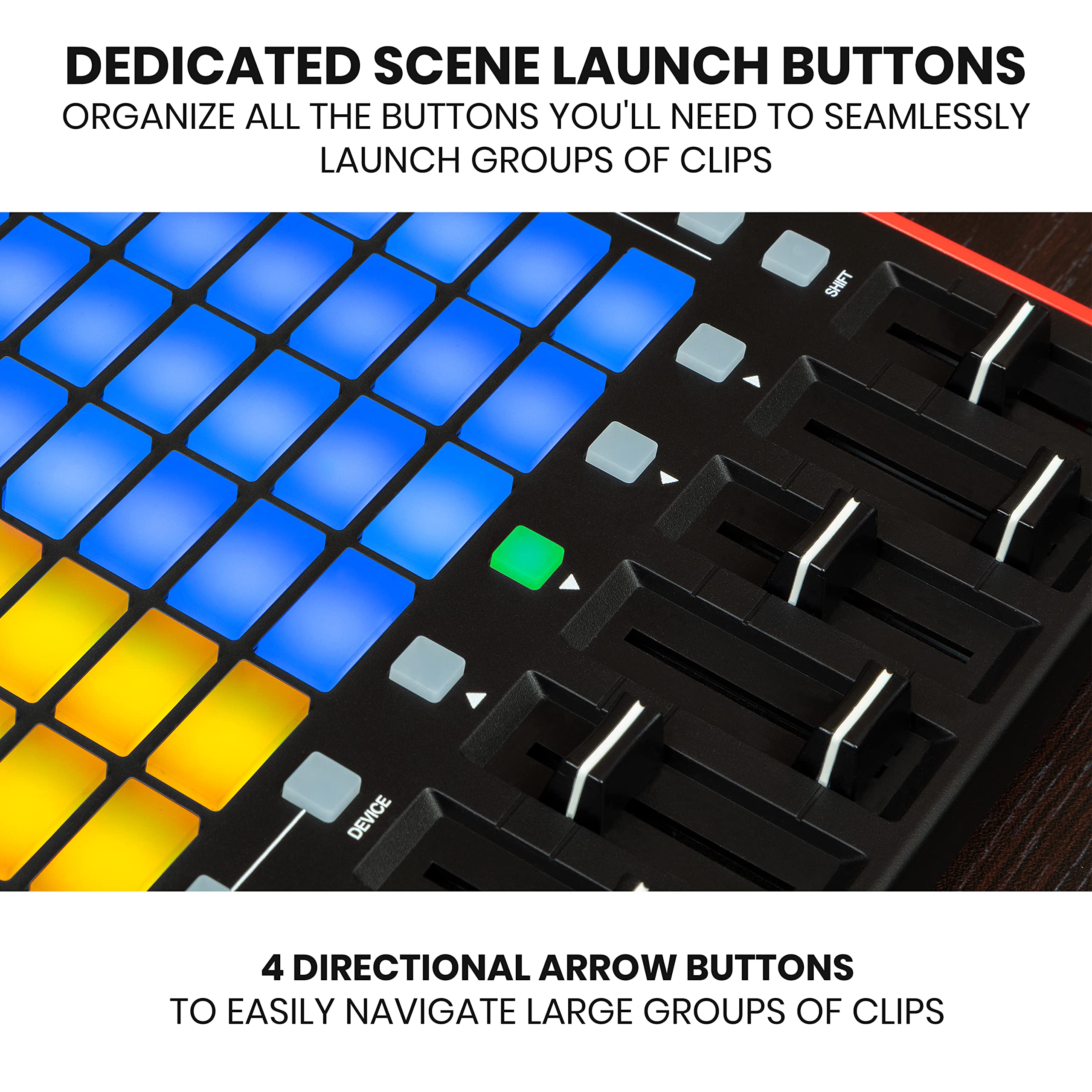 AKAI Professional APC Mini MK2 - USB MIDI Pad Controller for Clip ...