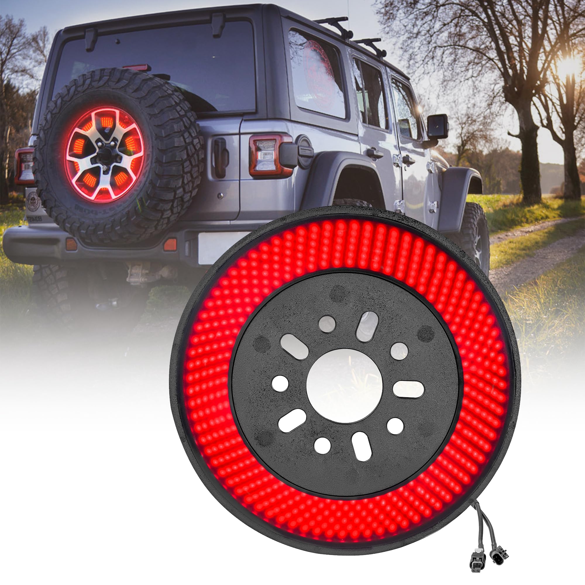 NKCELL POWER Spare Tire Brake Light for Jeep Wrangler Third Brake Light ...