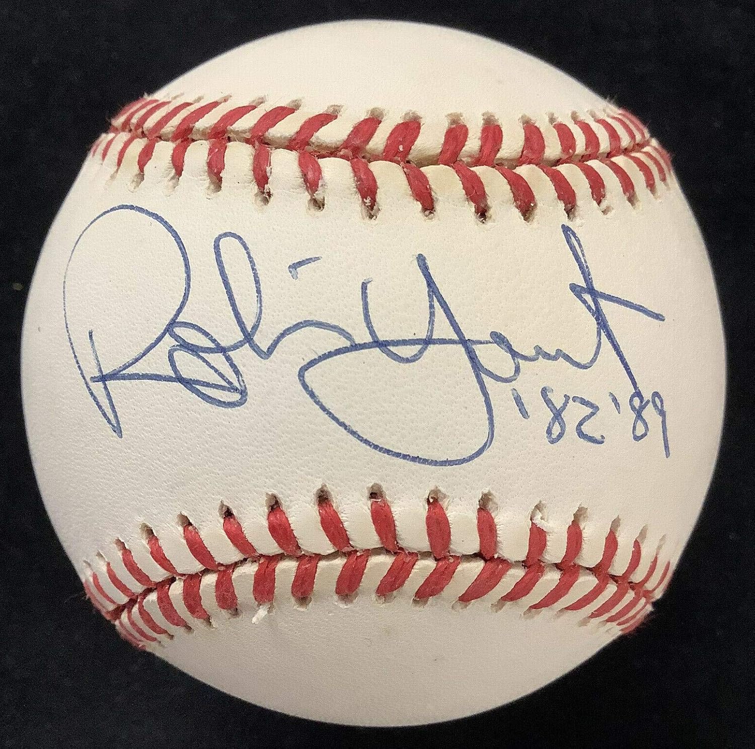 Robin Yount Signed Baseball Rawlings Brewers Autograph 82 89 ...