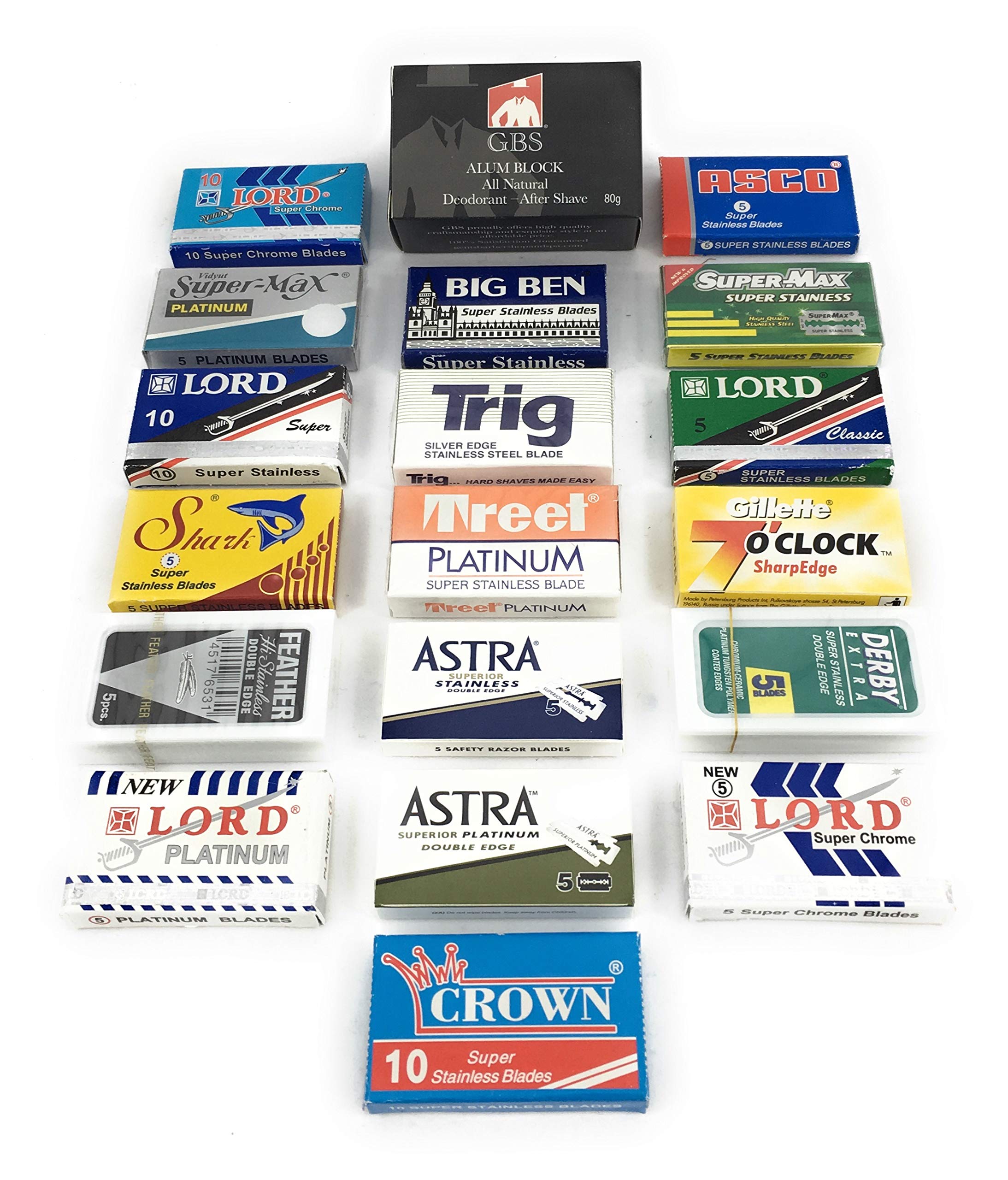 Amazon.com: 100 Quality Double Edge Razor Blades Sampler (18 different ...