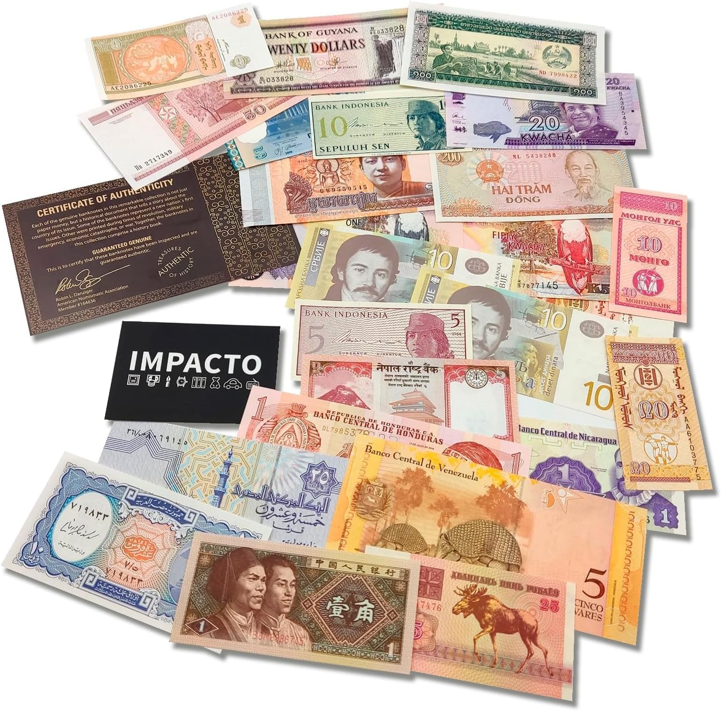 Mua IMPACTO COLECCIONABLES 25 Banknotes from All the World - Banknotes ...