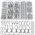 Amazon.com: Teenitor 524PCS Keychain Making Kit, Key Chain Clips, Key ...