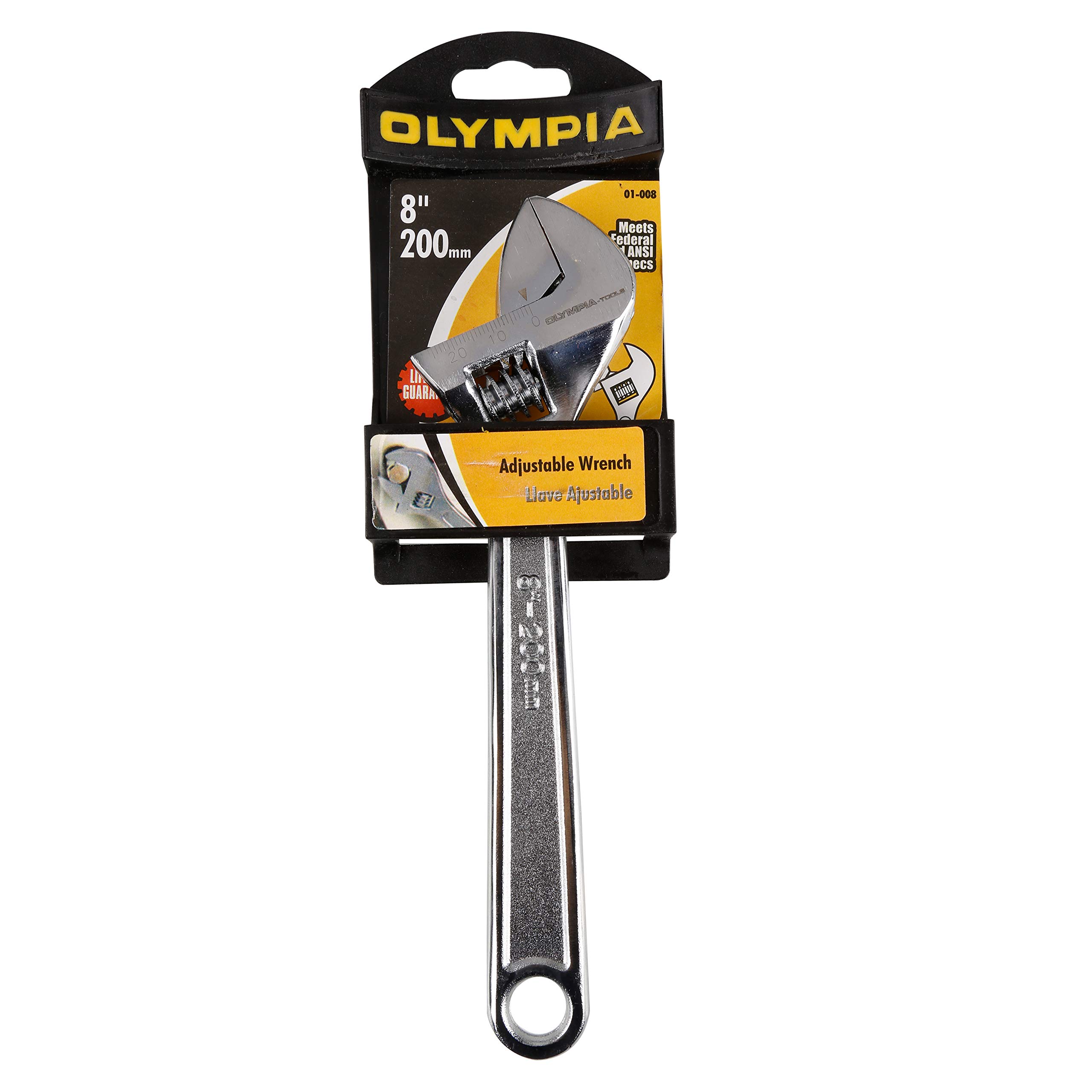Mua Olympia Tools 8" Adjustable Wrench, Heavy Duty Drop Forged Steel ...