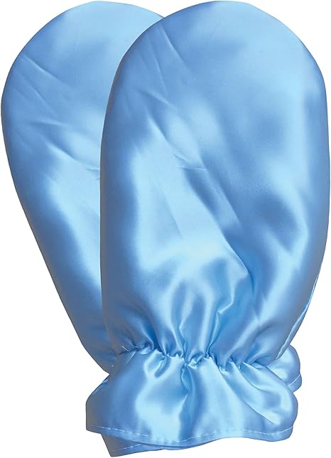 Cuddlz Blue Satin Adult Baby Mittens Padded Cotton ABDL Mitten: Amazon ...