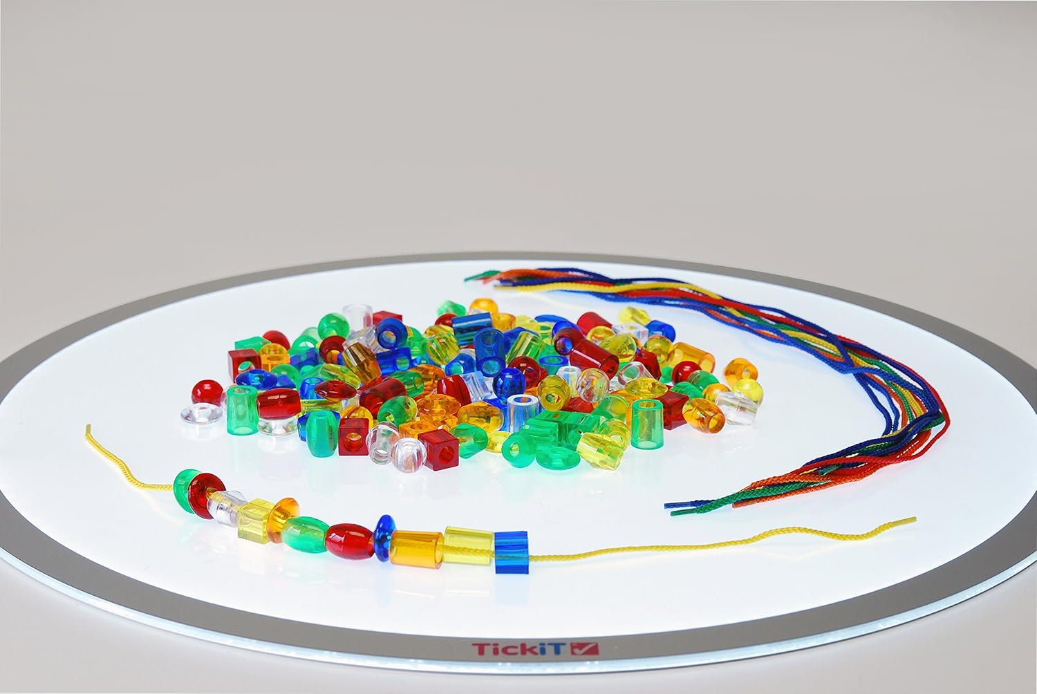 TickiT 73085 Translucent Jumbo Lacing Bead, 192 Pieces, Translucent – BigaMart