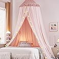 Amazon.com: Hommi Lovvi Double Layers Bed Canopy with Star Lights - 7 ...