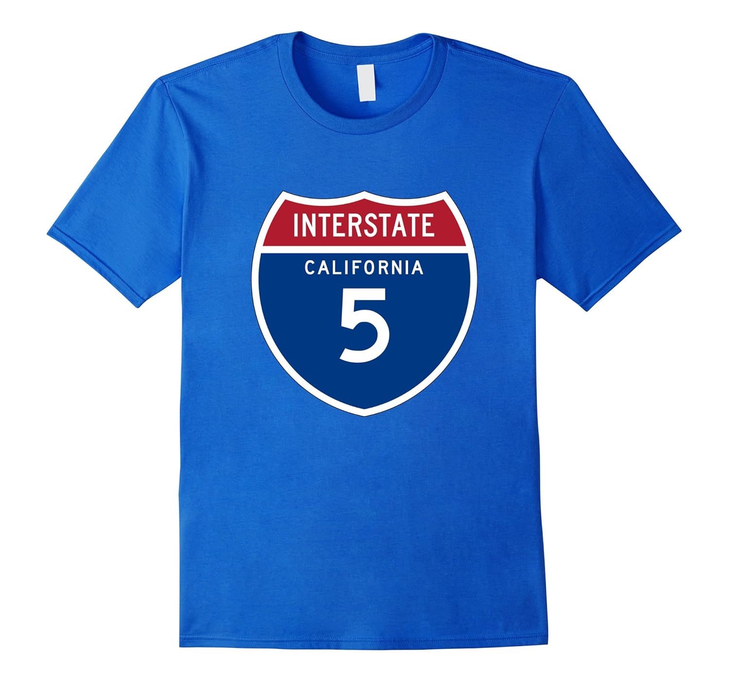 California CA T-Shirt Interstate 5 Highway Road Travel Gift-Art ...