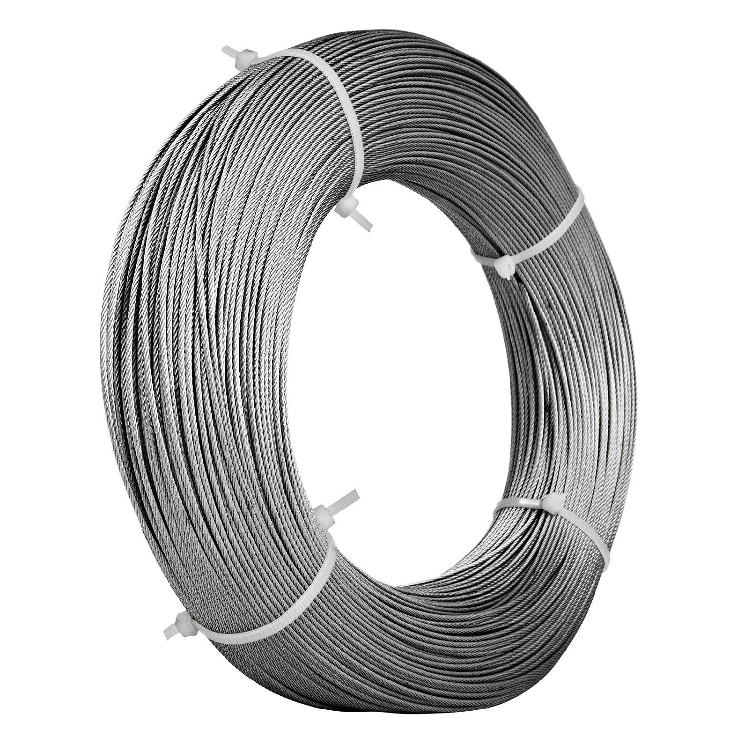 LOVSHARE 1/4 Inch Wire Rope Cable 500FT Reel 304 Stainless Steel Cable ...