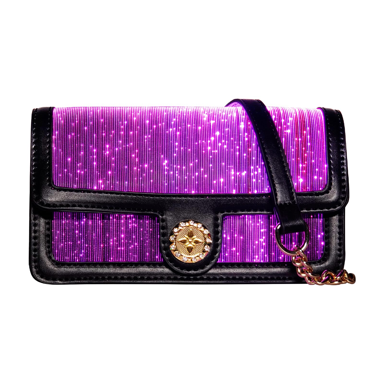 lumisonata LED Bags Light up Purse 7 Colors Festival Evening Clutch ...