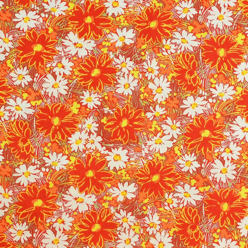 Quilting Patchwork Handwerk Stoff Orange Blume Herbst Muster von Stoff Freiheit Top Qualität 100 ...