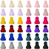 Amazon.com: WILLBOND 120 Pieces Mini Christmas Knit Hat Small Santa ...