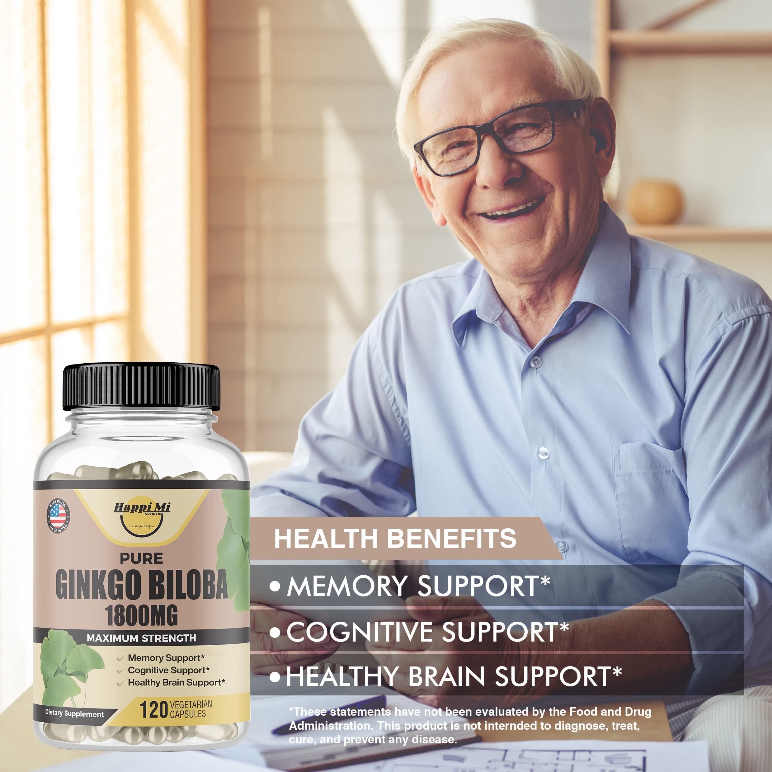 Mua Ginkgo Biloba 1800mg, Ginkgo Biloba Organic, Memory & Brain ...