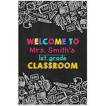 Amazon.com: Welcome Classroom Sign Educational Poster 12x18 inch ...