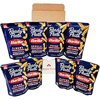 Amazon.com : Barilla Fully Cooked Ready Pasta 8 Pouch Bulk Variety Pack ...