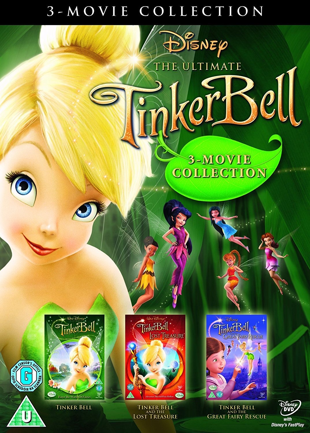 The Ultimate TinkerBell 3 movie Collection 6 discs: Bluray + Dvd of ...