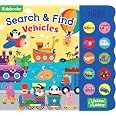Amazon.com: Search & Find: Vehicles Sound Book-With 10 Fun-to-Press ...