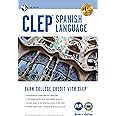 Amazon.com: CLEP® Spanish Language: Levels 1 and 2 (Book + Online ...