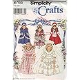 Amazon.com: Simplicity Sewing Pattern 8766 Dresses for 16" and 18 ...