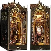 Amazon.com: ISSEVE DIY Book Nook Kit, 3D Wooden Puzzle DIY Miniature House Kit for Booknook ...