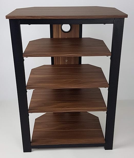 Gecko Tower TOW500 5 Shelf Wood Hi-Fi Stand: Amazon.co.uk: TV
