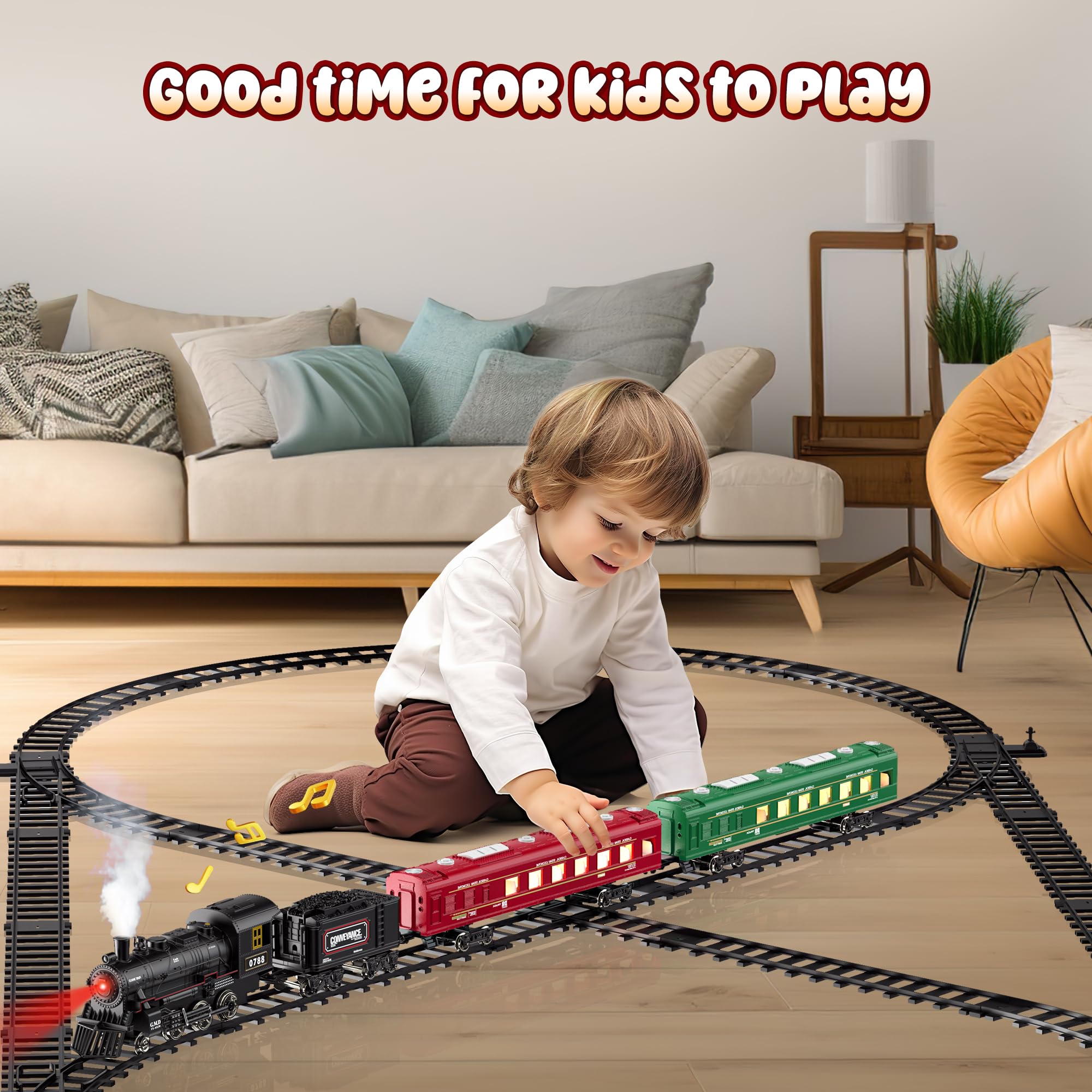 Mua Hot Bee Train Set, Remote Control Train Toys with Luxury Track ...