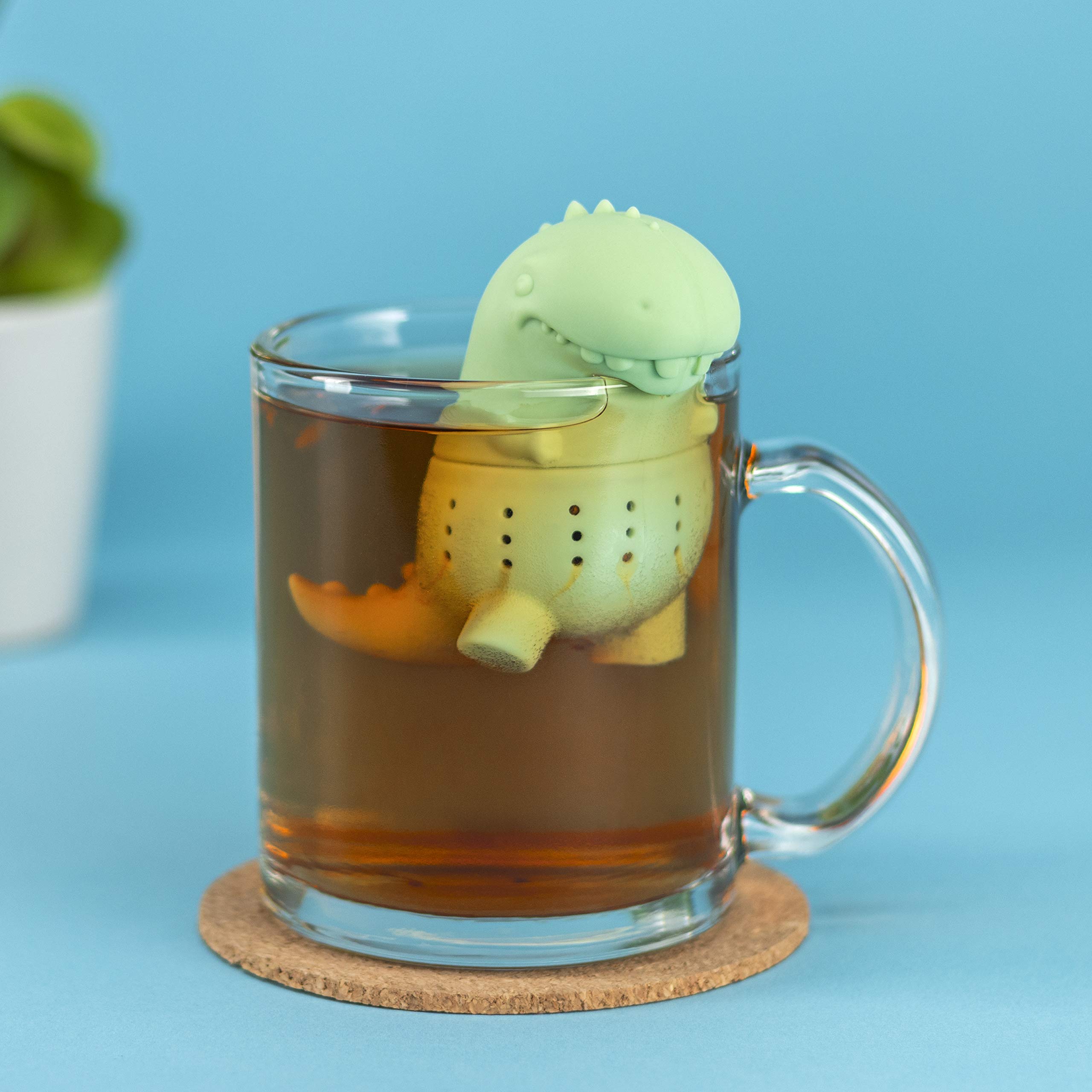Paladone Tearex Dinosaur Silicone Tea Infuser – Reusable Loose Leaf Tea ...