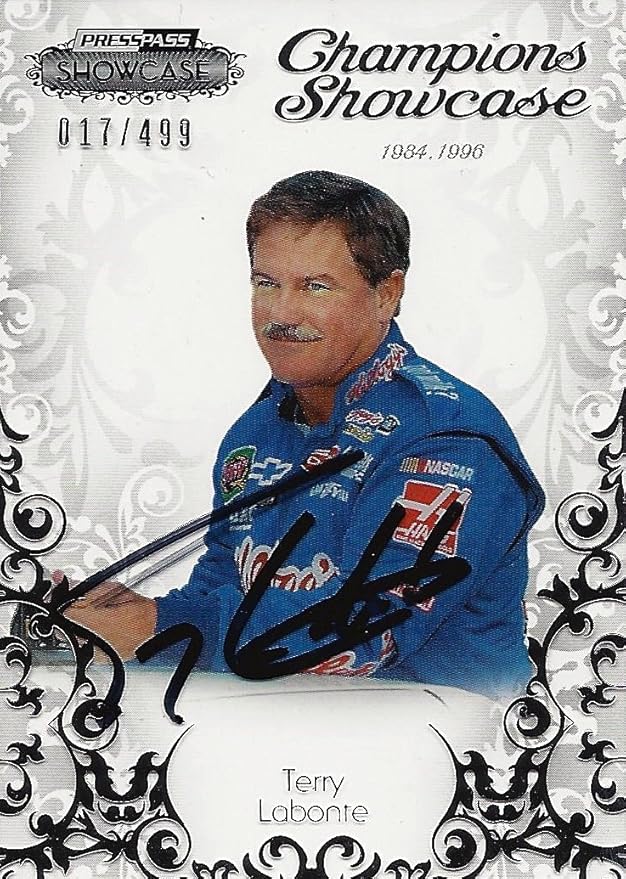 AUTOGRAPHED Terry Labonte 2012 Press Pass Racing CHAMPIONS SHOWCASE (#5 ...